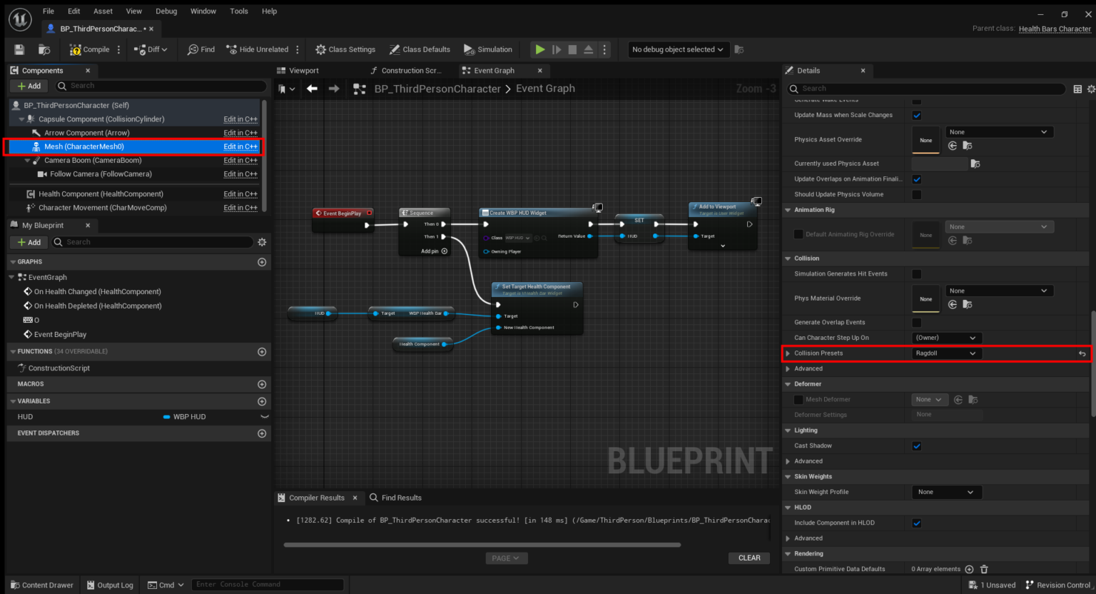 Health Bars in Unreal 5 – Part 2 – Valente Game Dev